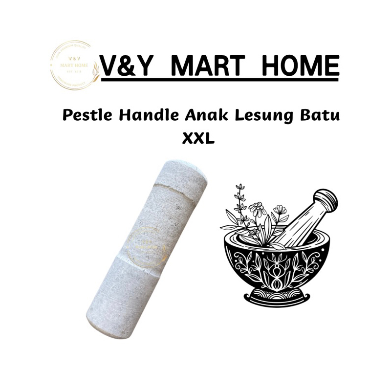 Xxl Stone Mortar Handle For Children | Shopee Philippines