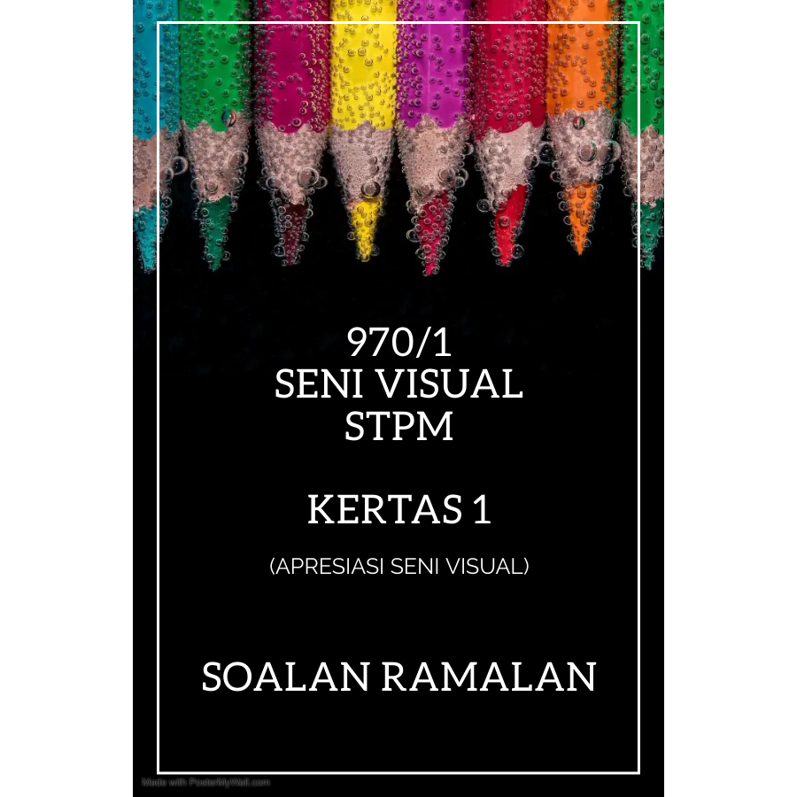 STPM 970 VISUAL ART PAPER 1 PRACTICE QUESTIONS (OLD SYLLIBUS) | Shopee ...