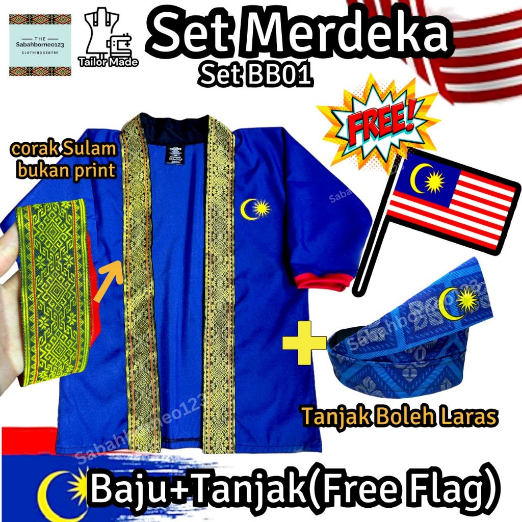 Merdeka Baju Batang gemilang dress Tanjak Merdeka 2024 | Shopee Philippines
