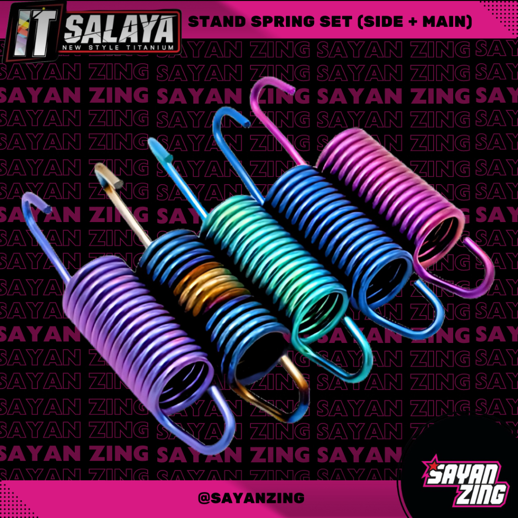 ITSALAYA XMAX TITANIUM STAND SPRING (SIDE+MAIN) | Shopee Philippines