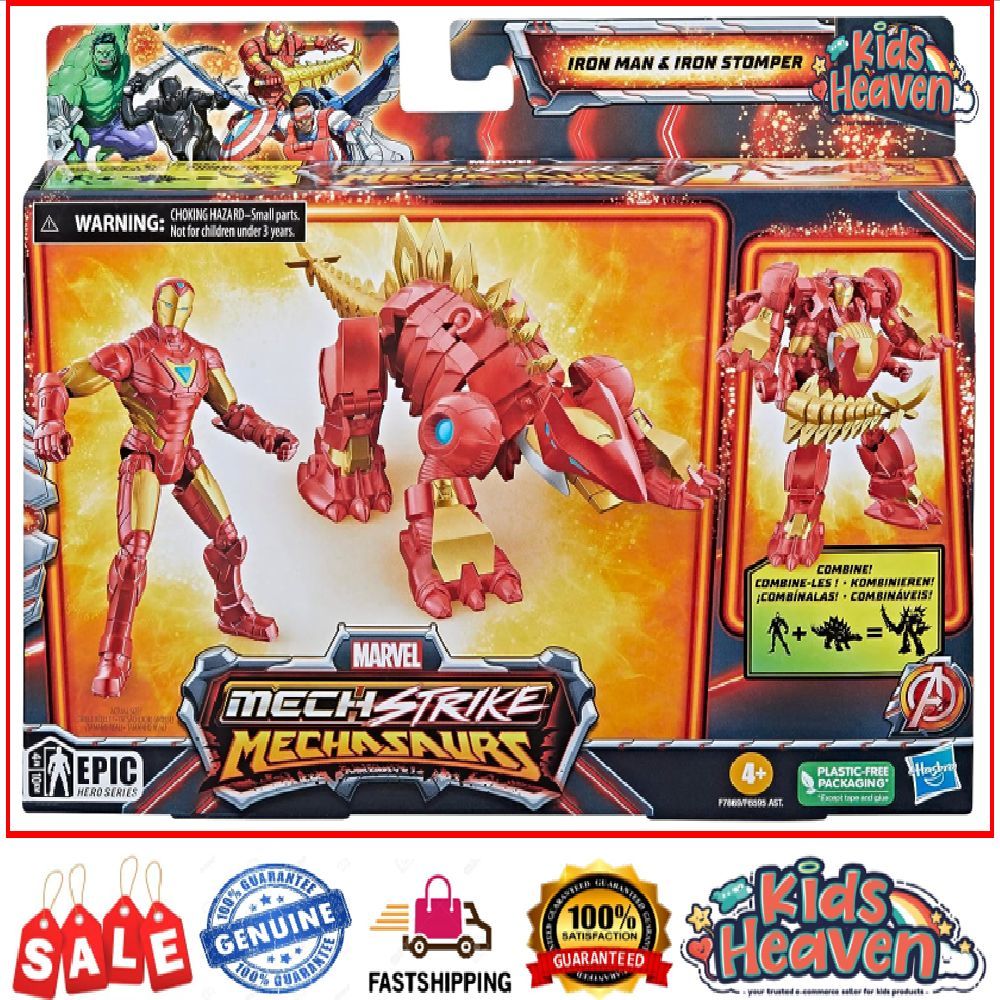 Marvel Mech Strike Mechasaurs 4-Inch Action Figure with Mech Suit ...