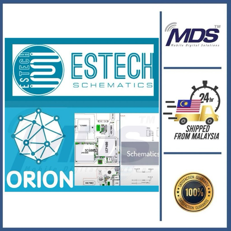 ORION by ESTECH Schematics PCB bitmaps for phone and laptop Circuit ...