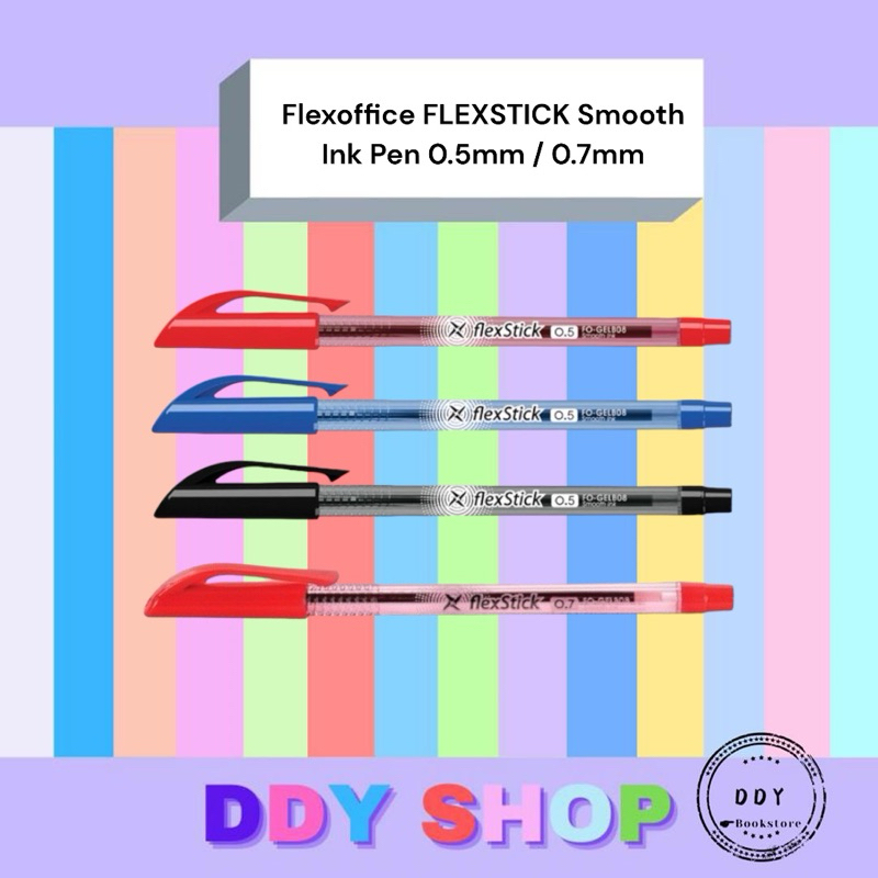 Flexoffice FLEXSTICK Smooth Ink Pen 0.5mm / 0.7mm | Shopee Philippines