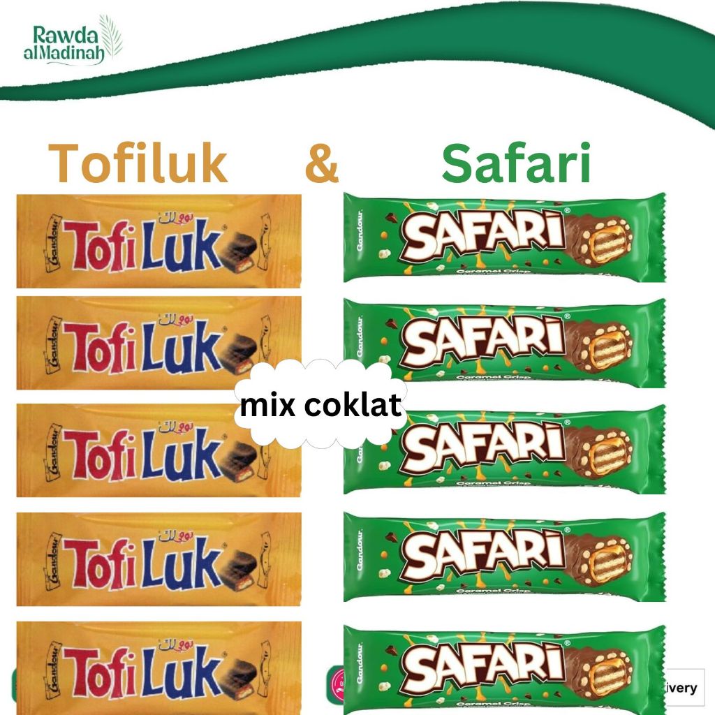Tofiluk Caramel Crunchy10GM & Safari Caramel Crunchy chocolate mix 35GM ...