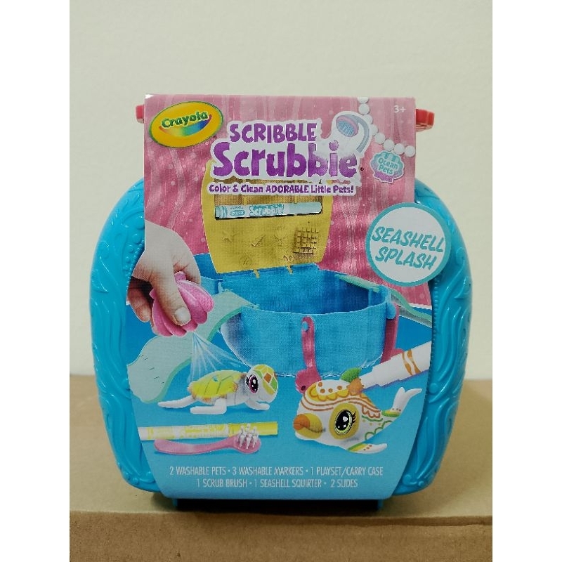 Crayola Scribble Scrubbie Ocean Pets Seashell Splash Playset | Shopee ...
