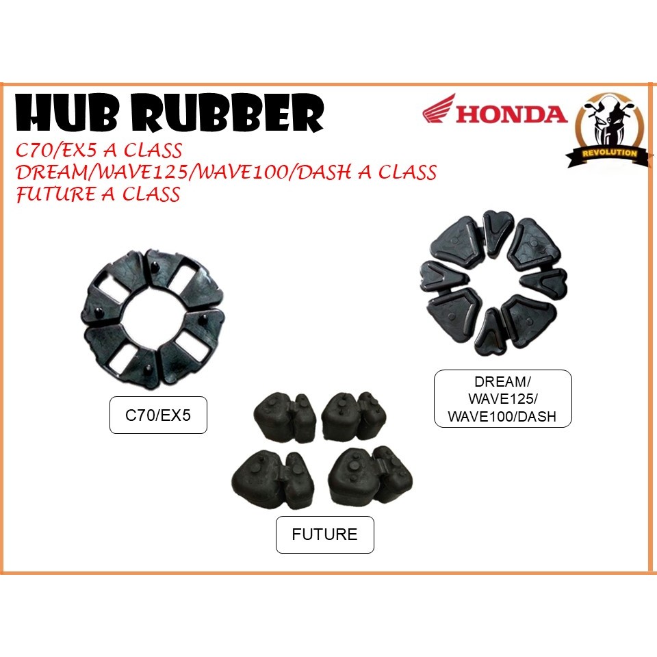 HUB RUBBER HUB GETAH SPOCKET Ex5 C70 ,Ex5 Dream, EX5-D, EX5 D Y80, Y110 ...