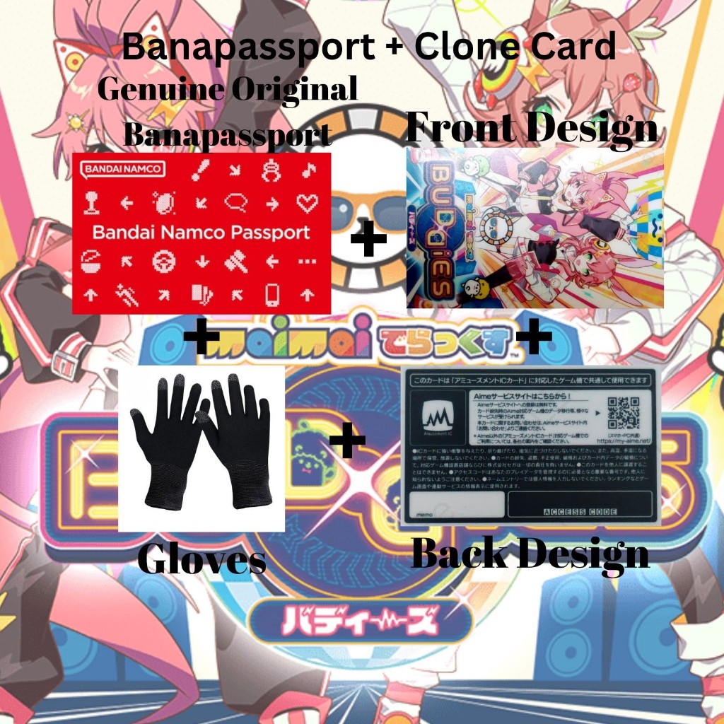 Maimai starter pack Banapassport Blank Card(Can Play On:Wmmt/Maimai/Taiko) (NEW & Unregister ...