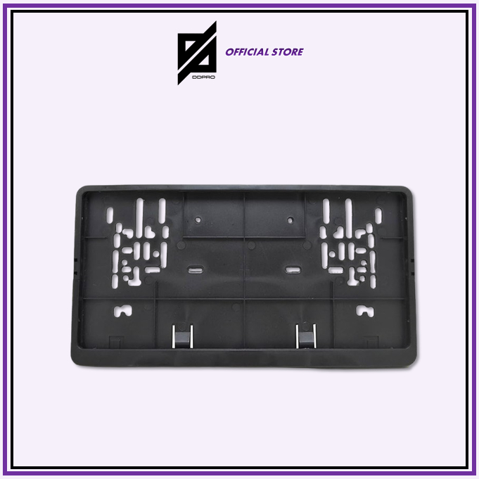 7"X13" CAR NUMBER PLATE FRAME SHORT CASING- BLACK | Shopee Philippines