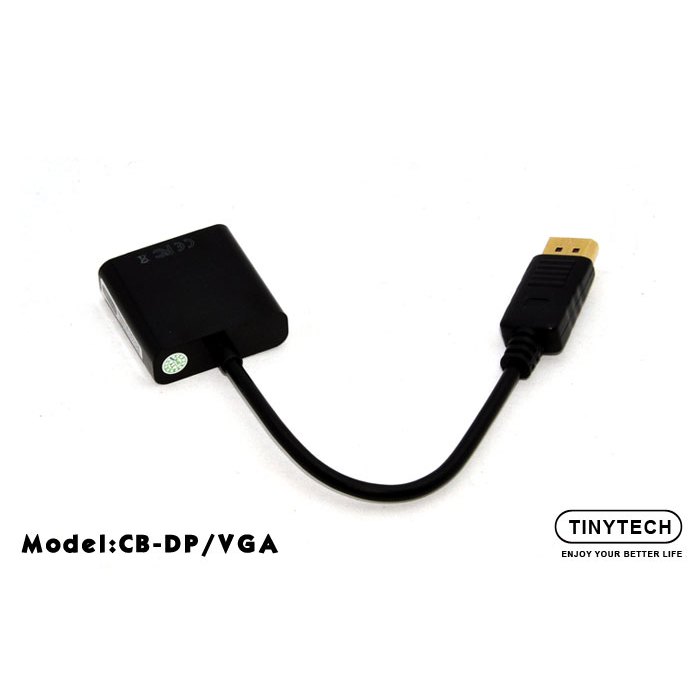 TINYTECH DISPLAY PORT TO VGA CABLE (CB-DP/VGA) | Shopee Philippines