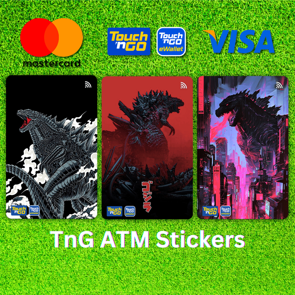 Godzilla - Sticker Card Touch n Go TnG ATM Card Skincard Cover | Shopee ...