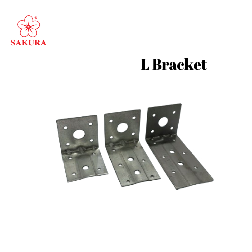 SAKURA 2" x 2" 3" 4" 2.0/1.5MM High Quality L Bracket/L Bracket Besi ...
