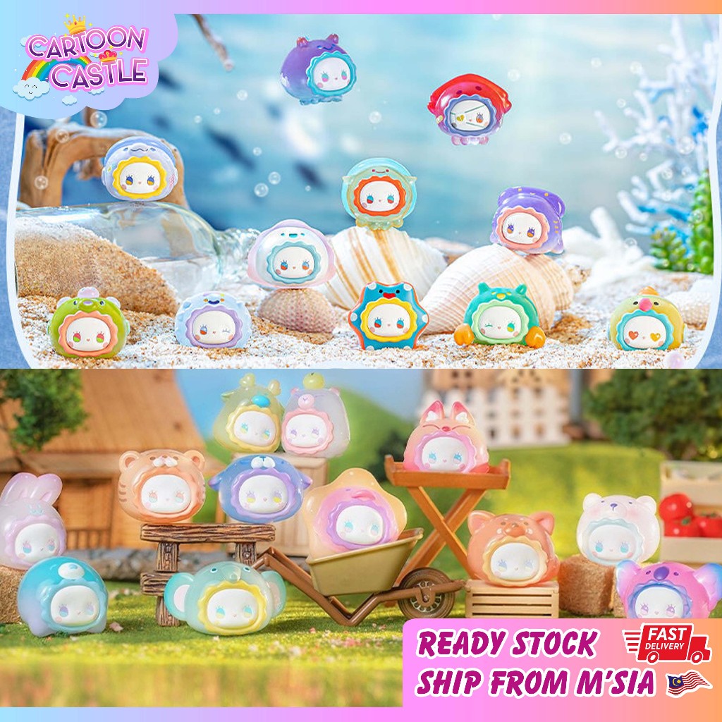 Emma Secret Forest Ocean Bubbles Jelly Bean Rua Rua Zoo Series Blind Box Collection Toys Action ...