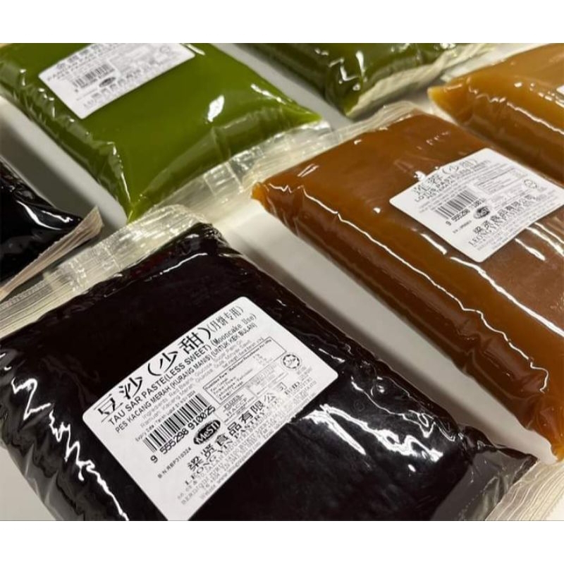 Mooncake Filling Red Bean Tau Sar Paste Lotus paste less sugar Pandan ...
