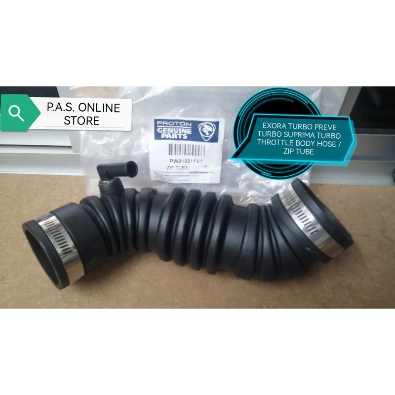 PROTON THROTTLE AIR HOSE /ZIP TUBE WITH S CLIP ASSY PROTON EXORA BOLD ...
