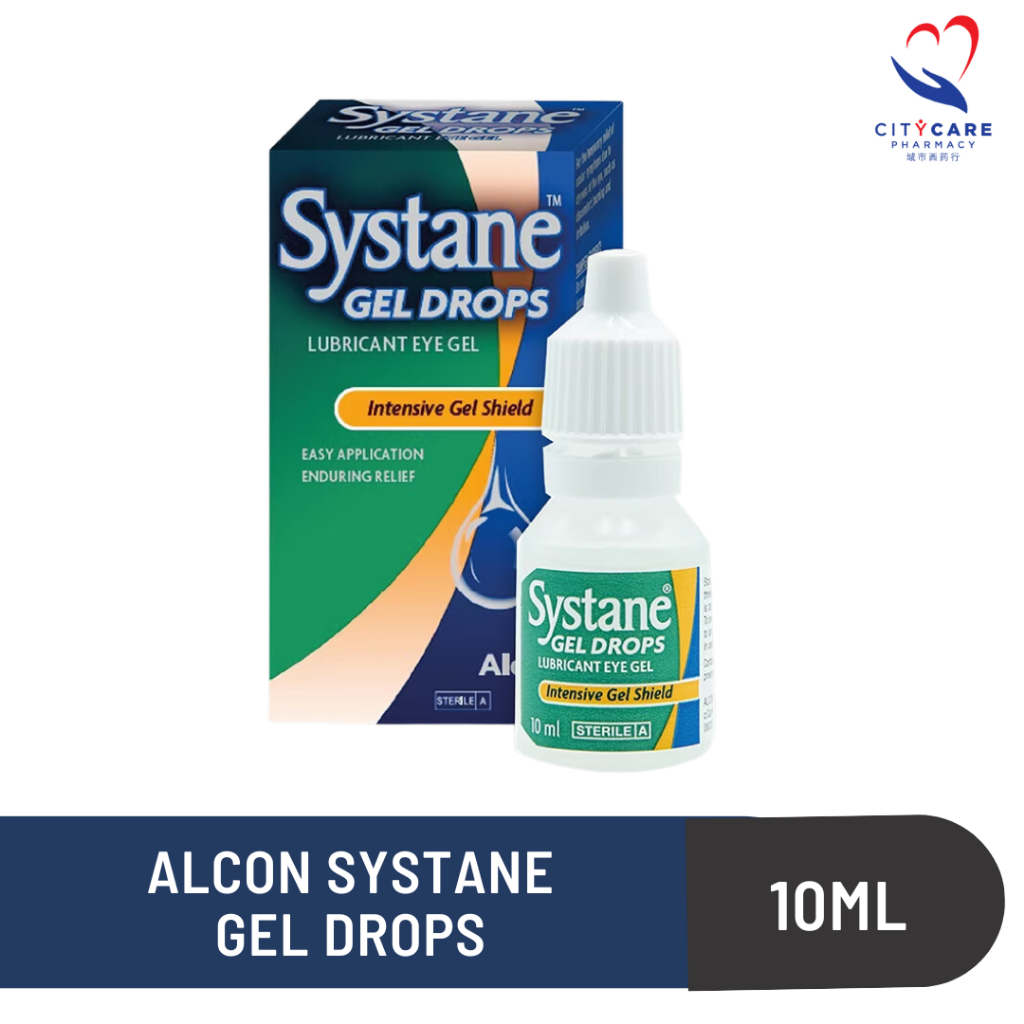 Alcon Systane Gel Drops Lubricant Eye Gel (Intensive Gel Shield) 10ml ...