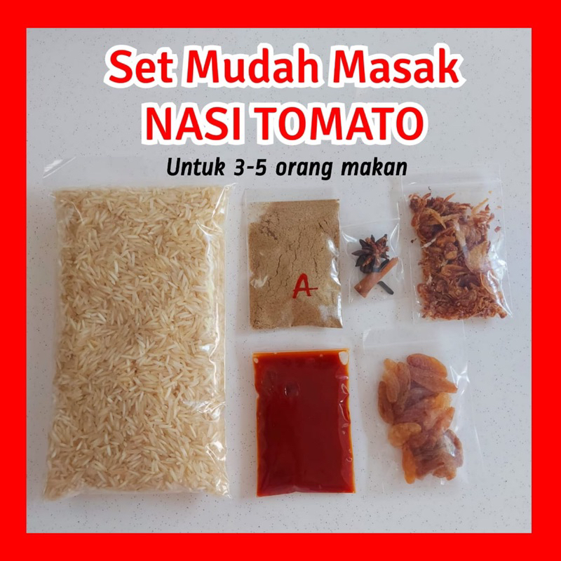 Set Mudah Masak Nasi Tomato (1 set 3-5 org mkn) | Shopee Philippines
