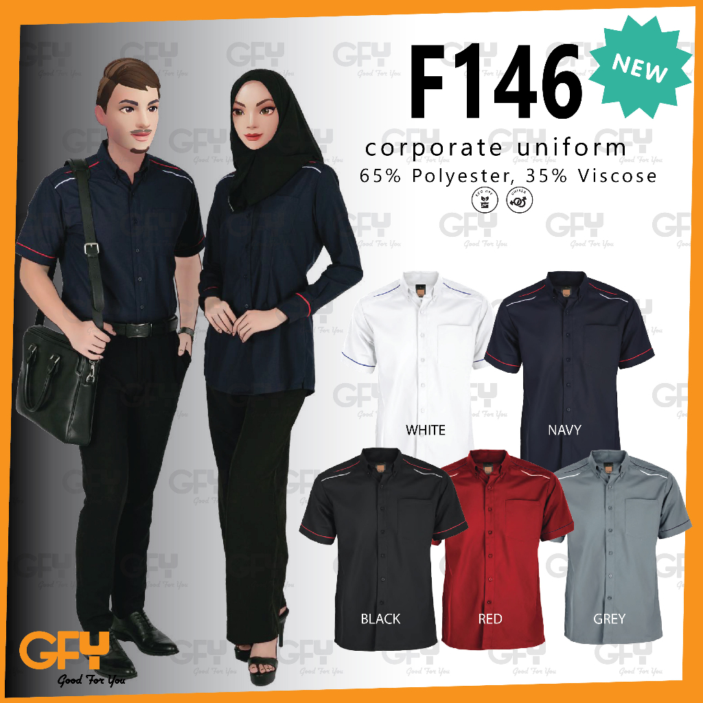 F146 OREN SPORT Unisex F1 Corporate Uniform Business Smart Casual ...