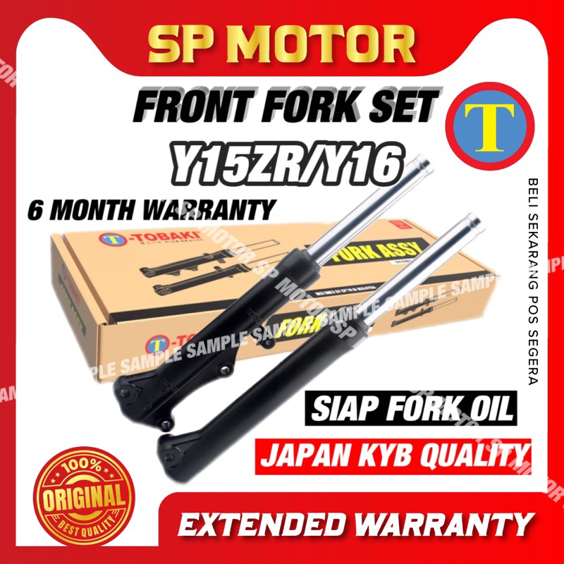 YAMAHA Y15 / Y15Z / Y15ZR / Y16 / Y16ZR (B17) Y16 ABS TOBAKI RACING FRONT FORK SET 100% TOBAKI ...