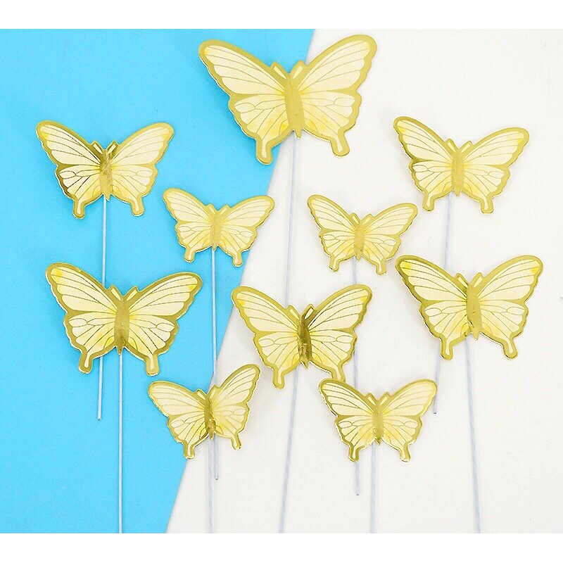 Butterfly Cake Deco Set (white) | Shopee Philippines