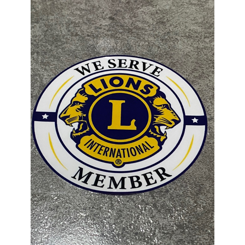 Lions Club International Windscreen Windshield Sticker Cermin Car Decal ...