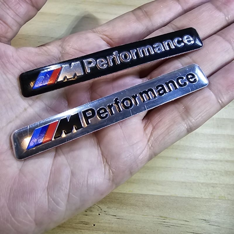 M Performance Abs Chrome Plating Emblem Logo Sticker | Shopee Philippines
