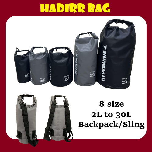Dry bag(Backpack/Sling) 2L 3L 5L 10L 15L 20L 25L 30L hypergear Waterproof Diving Bag Travel ...