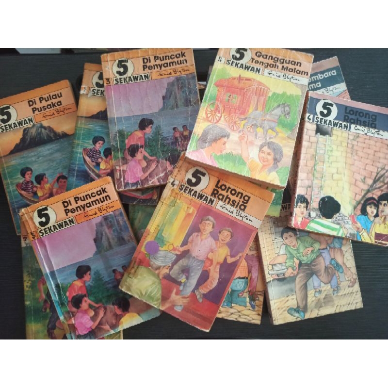 Penyiasat 5 Sekawan Enid Blyton : 1988/1989 Used | Shopee Philippines