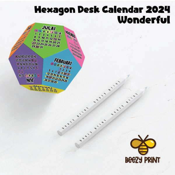 Hexagon Desk / Ball Calendar 2024 | Shopee Philippines