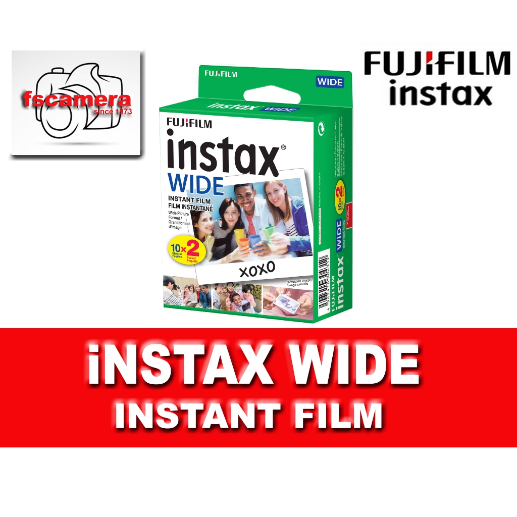 FUJIFILM INSTAX WIDE Film Twin ( 20PCS) / WIDE FILM SINGLE (10PCS ...