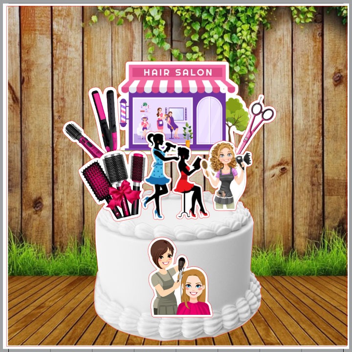 Hair Salon Cake Topper 001 | Shopee Philippines