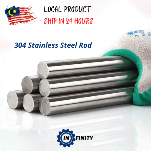 304 Rod Stainless Steel Shaft SS304 Round Bar 3mm 4mm 5mm 6mm 8mm 10mm ...