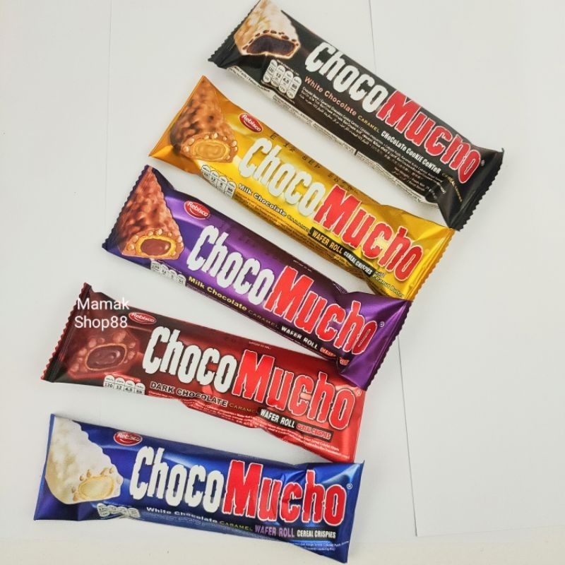 1pcs Choco Mucho / White Chocolate / Milk Chocolate Caramel Wafer Roll Cereal Crispies (25g ...