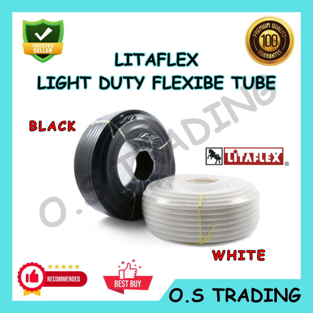 PVC FLEXIBLE CONDUIT 20mm (3/4 inch) Litaflex PVC Conduit Corrugated ...