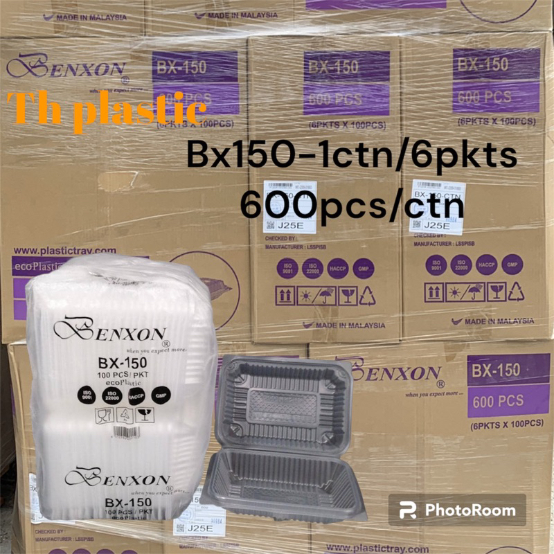 TH-PP Lunch Box 600pcs-ctn Disposable Plastic Food Box - Bekas Kotak ...