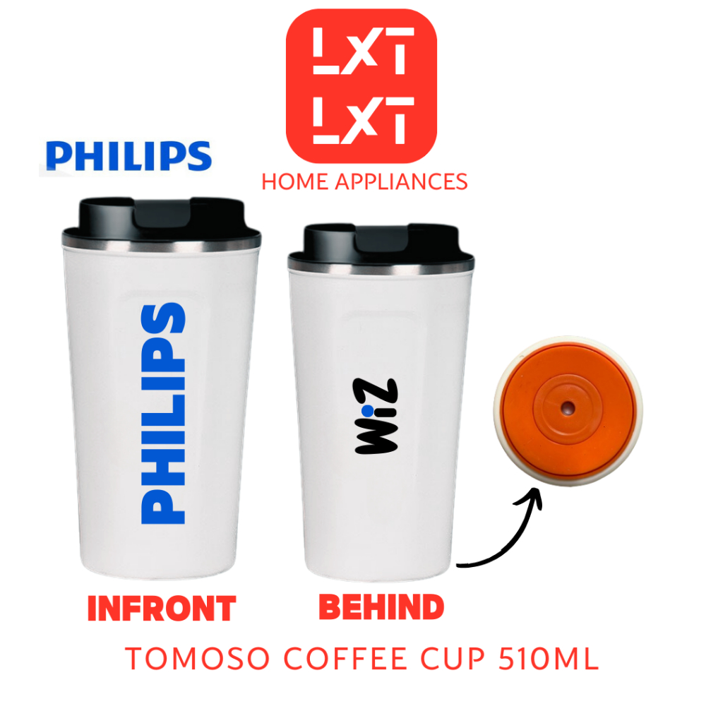 PHILIPS 510ml Coffee Cup / Insulated Tumbler Bottle / Vacuum Thermal ...