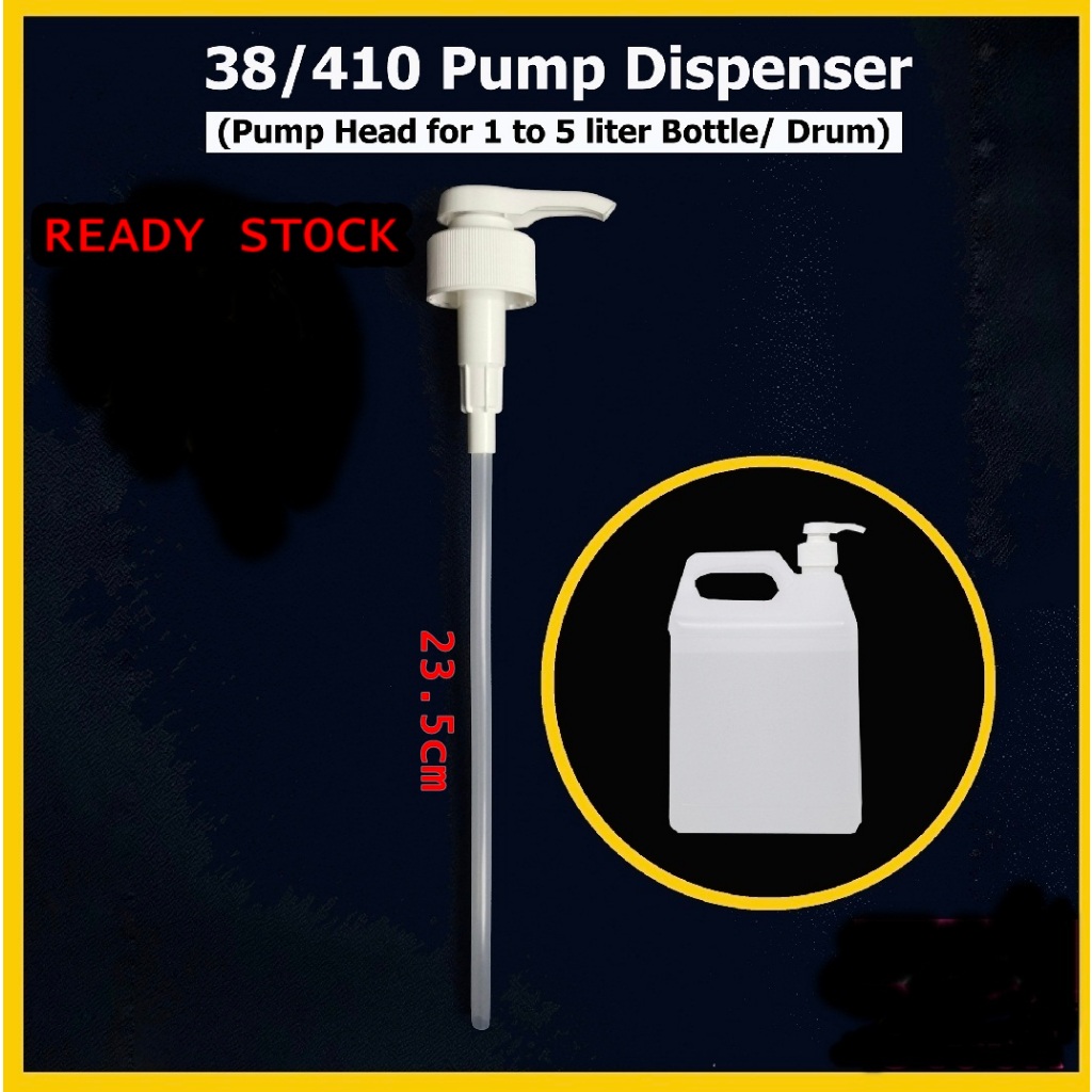 Pump Dispenser 38mm Pump Head for 1L to 5L Container Alcohol Liquid ...