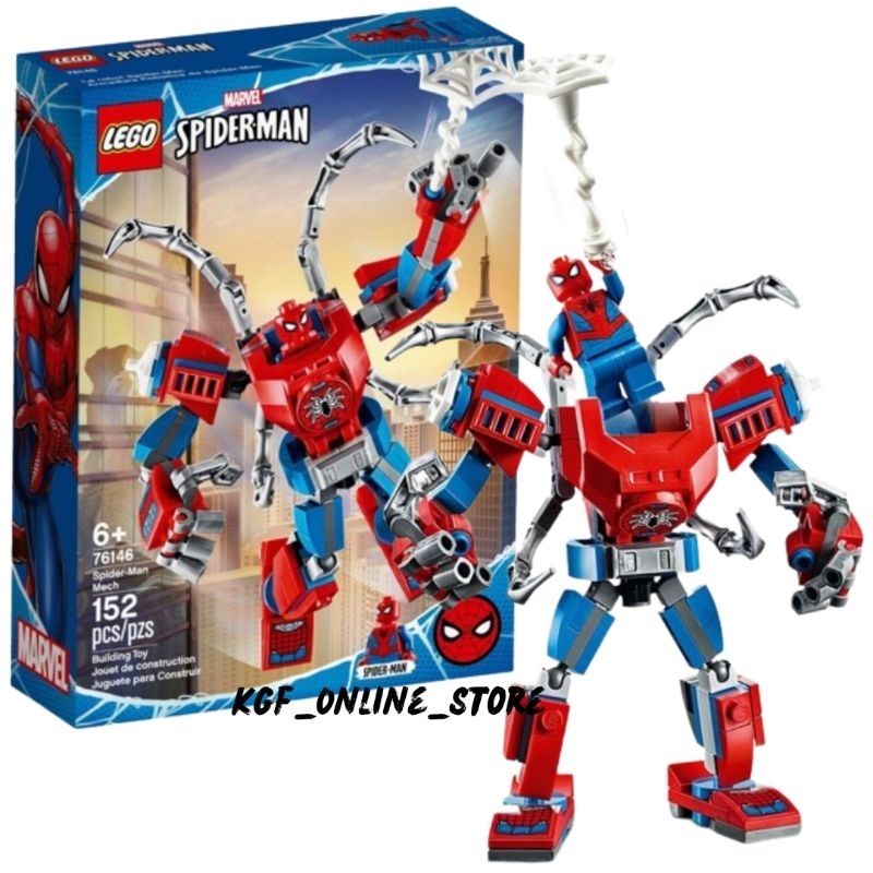 Lego Marvel 76146 Spider-Man Mech | Shopee Philippines