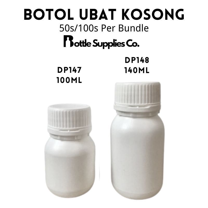 HDPE Plastic Bottle Plastic Capsule Bottle with Seal Lock Botol Ubat ...