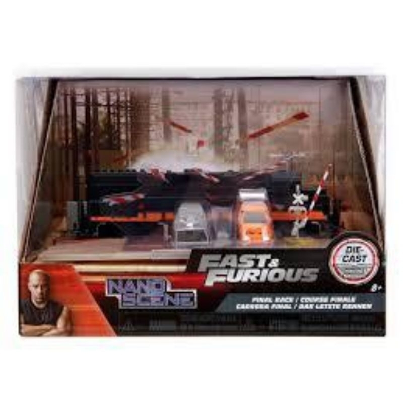 Jada Nano Scene Fast & Furious Diorama Final Race Train 34915 Supra ...