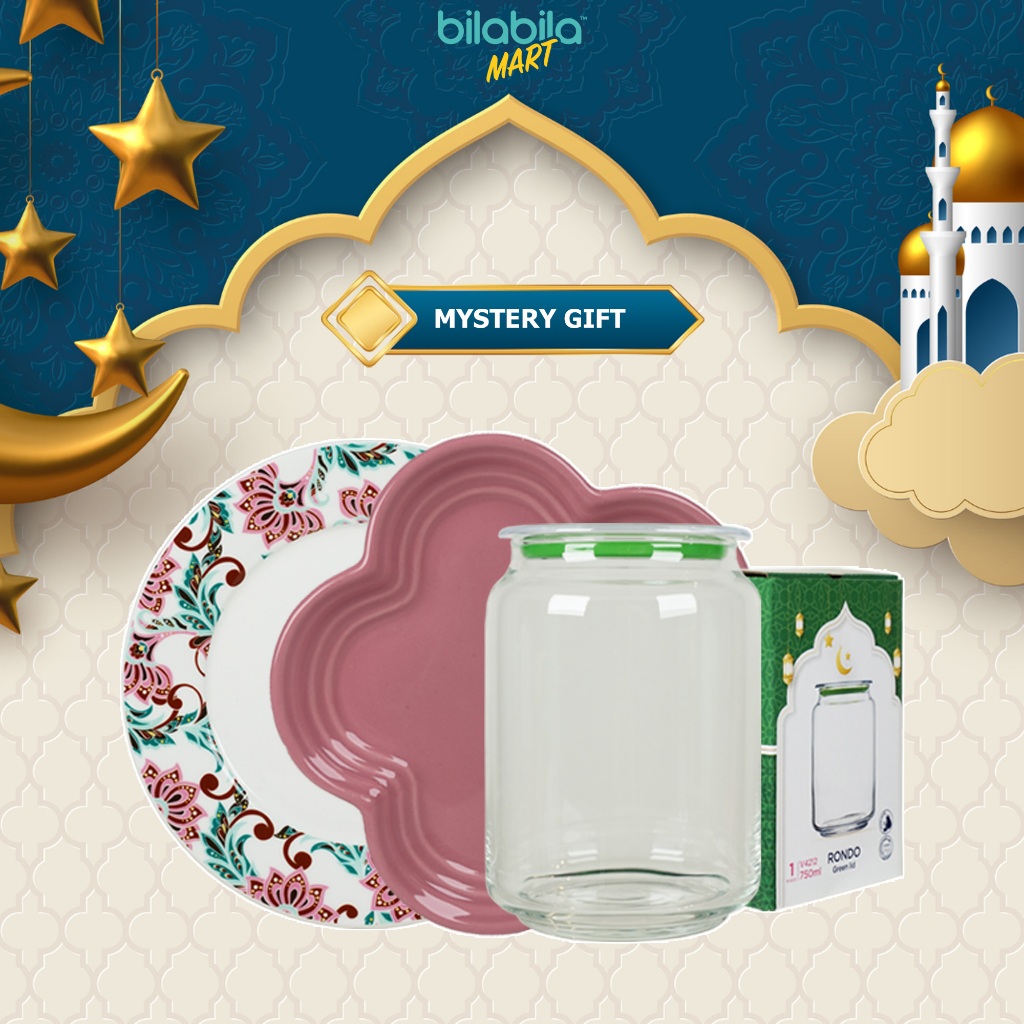 Hari Raya Mystery 2024 (RONDO Jar Green Lid Raya Floral Plate Flower ...