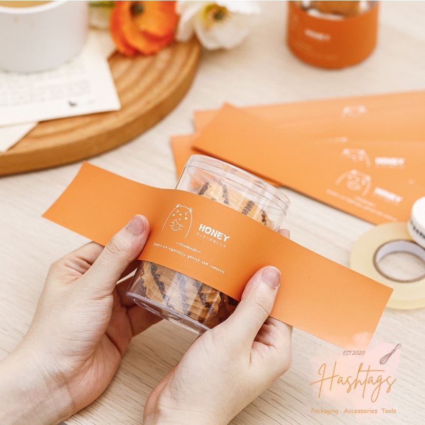Baking Labelling Cookies Label for Round Square Cylinder Container ...