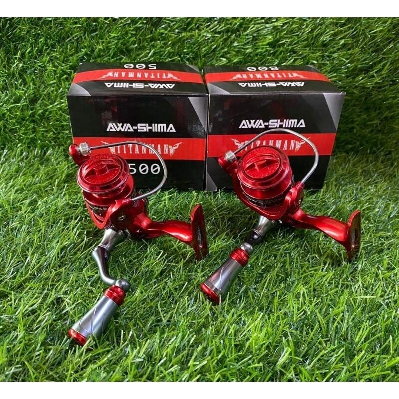 AWASHIMA fishing reel TITANMAN 500 / 800 Spinning Fishing UL Ultralight ...