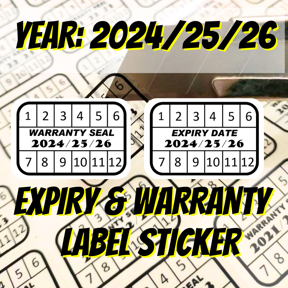 Expiry Date & Warranty Sticker Sticker Warranty Seal Expired Date ...