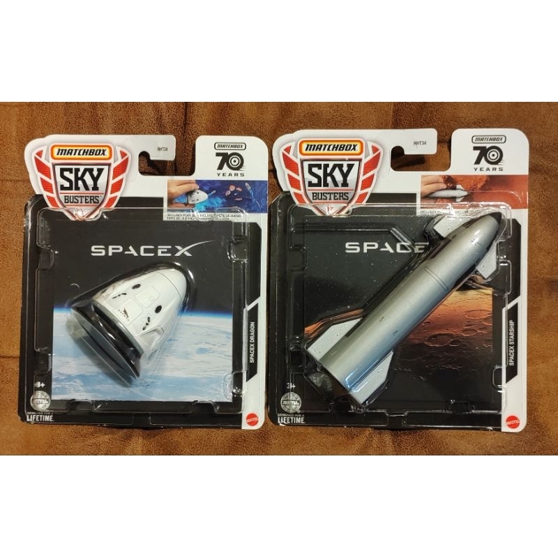 Matchbox Sky Busters Starship SpaceX Dragon Space X not Hot Wheels ...