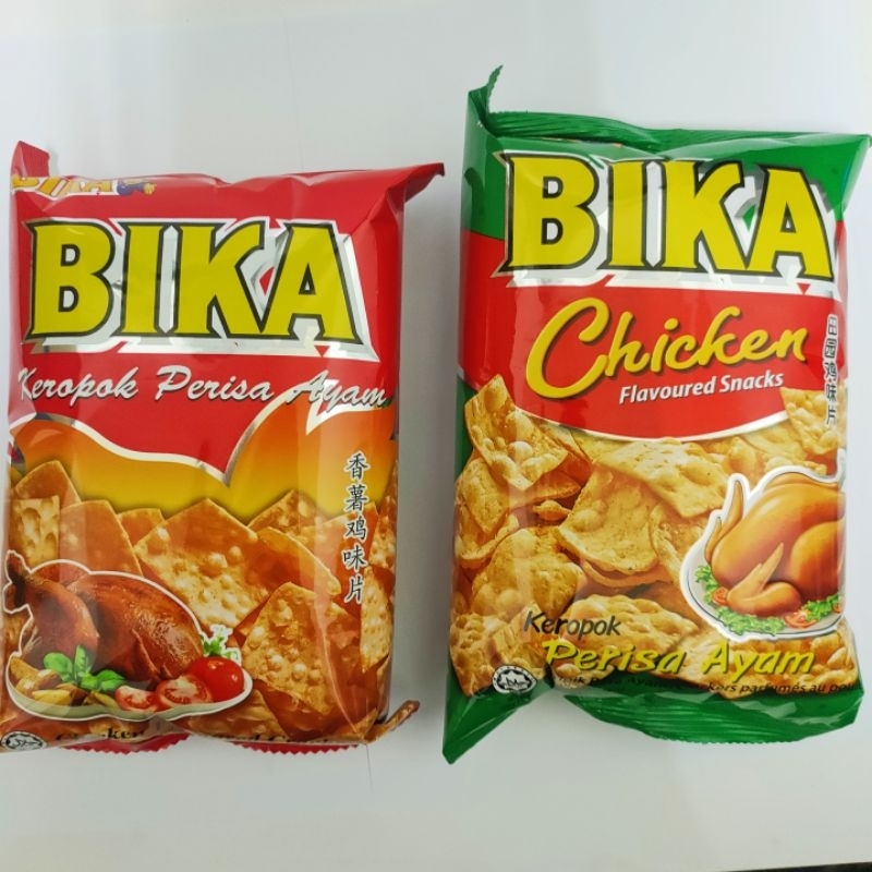 (60g) Bika Keropok Perisa Ayam / Chicken Flavour (HALAL) | Shopee ...