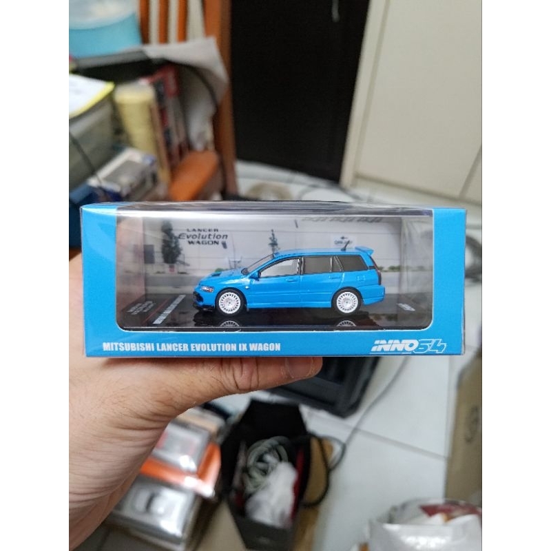 Inno64 Mitsubishi Lancer Evolution IX Wagon Blue | Shopee Philippines