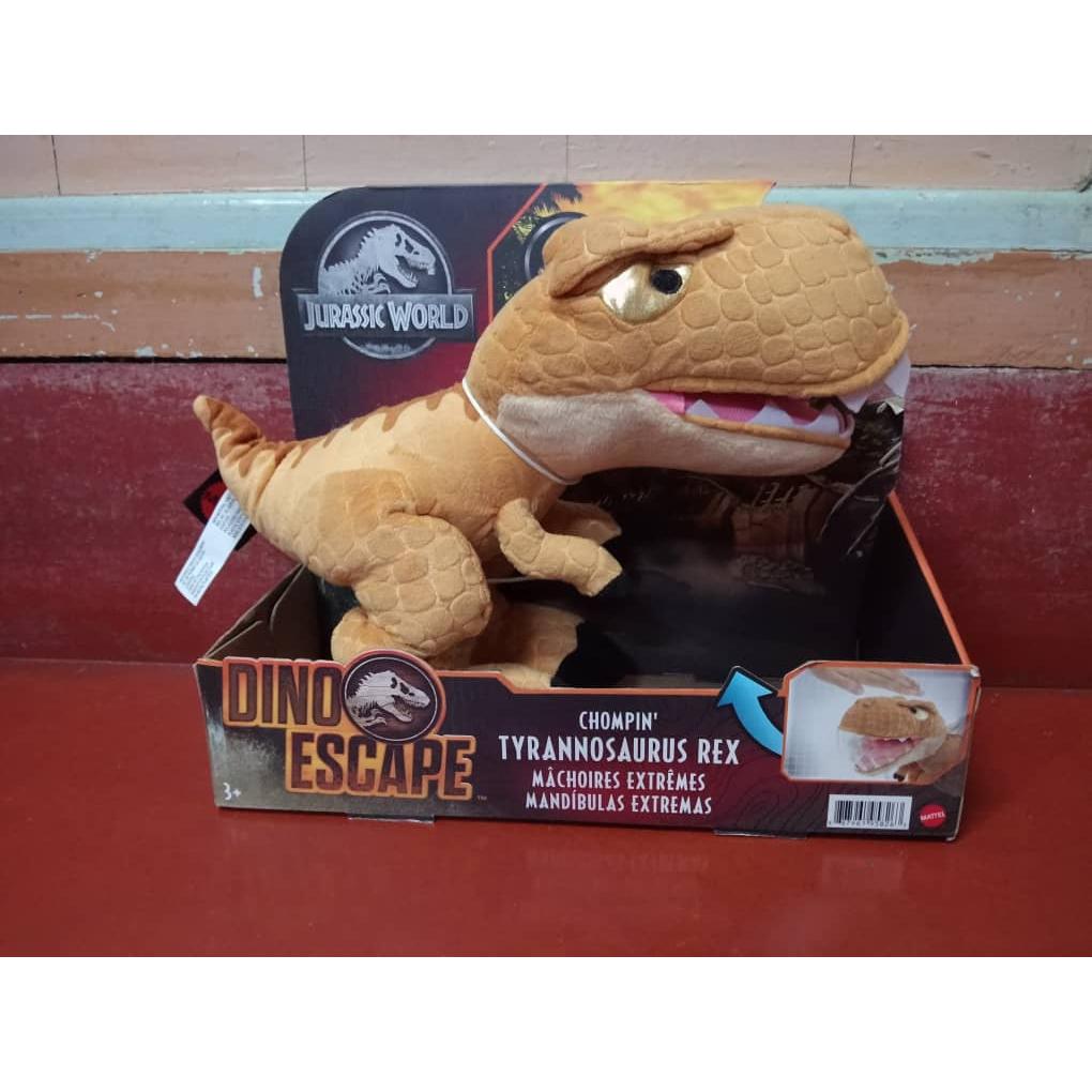 Jurassic World Plush Chompin’ T-Rex Dino Escape, Tyrannosauraus Rex ...