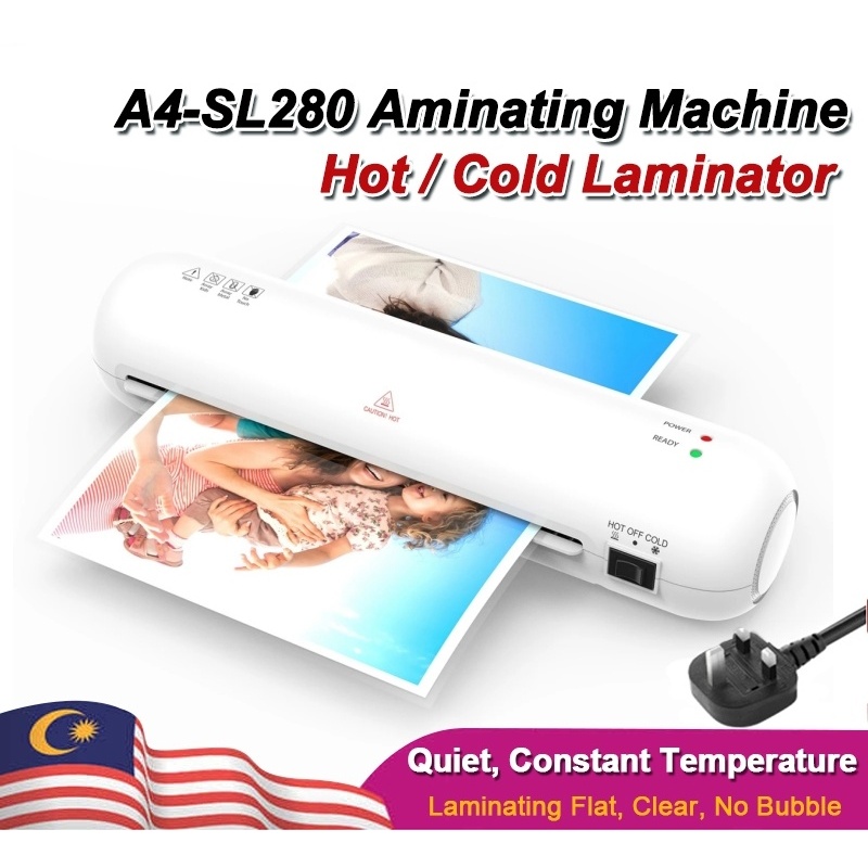 Laminator Machine A4 SL280 Laminator A4 Size Hot and Cold Laminating ...