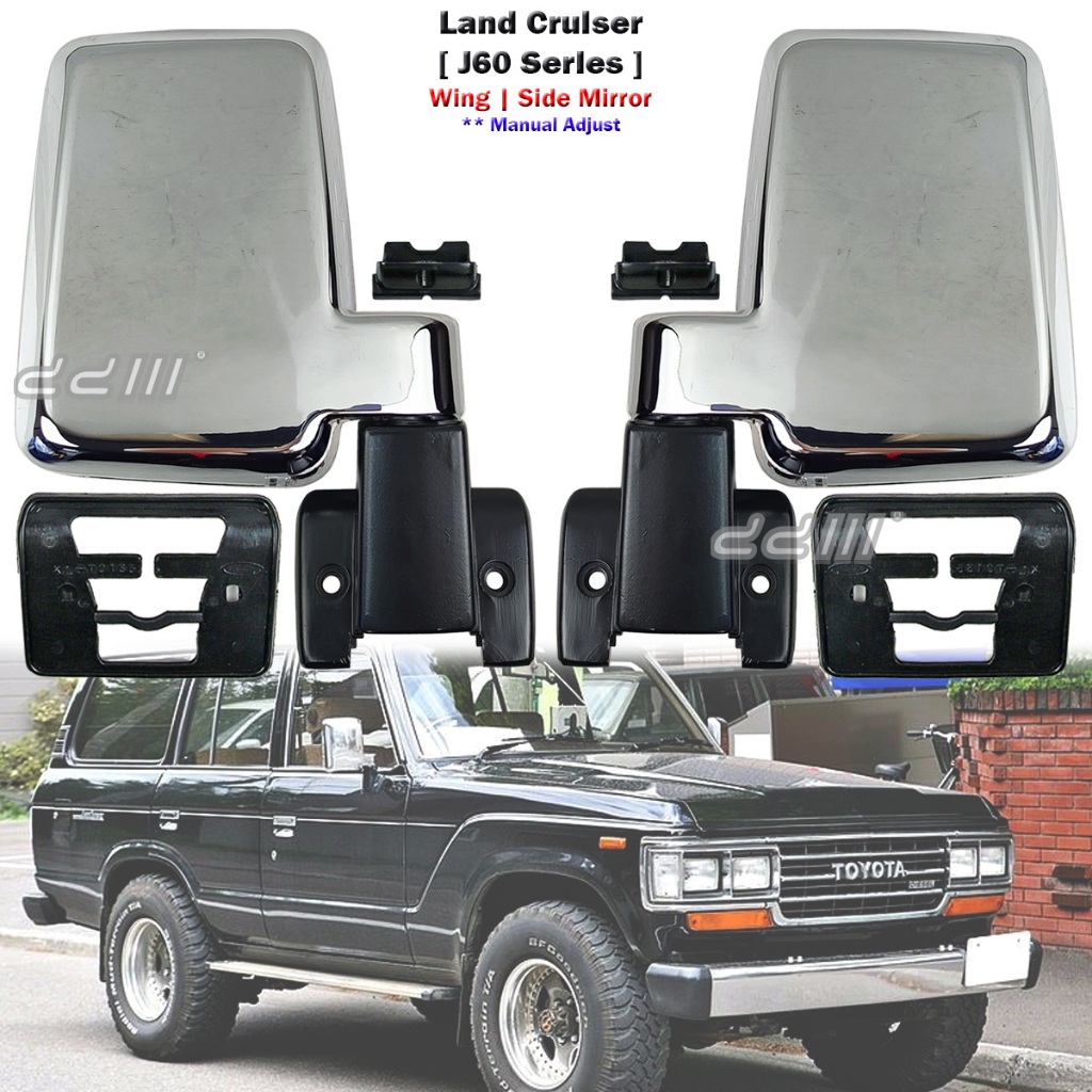 Large Door Side Mirror For Toyota Land Cruiser 60 Series BJ60 BJ61 FJ60 ...