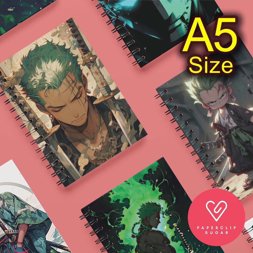 Ronoroa Zoro A5 Notebook 100pgs Anime One Piece / Journal / Buku Nota ...
